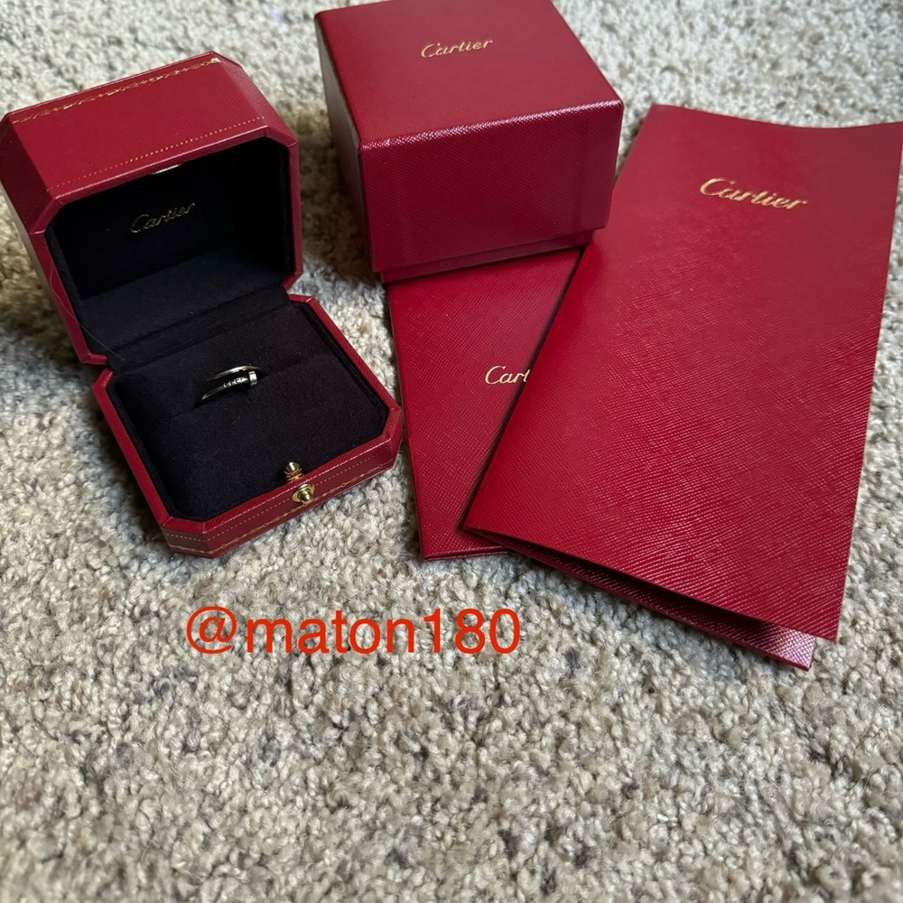 Cartier Juste Un Clou Ring In White Gold. Small Model… - Gem